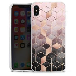 DeinDesign iPhone Xs Max Handy Silikon H&uuml;lle Case transparent Handyh&uuml;lle Cube Elisabeth Fredriksson Gold & Copper Silikon Case