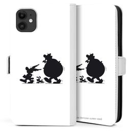 DeinDesign iPhone 11 Handy Klapph&uuml;lle Handyh&uuml;lle aus Kunst Leder wei&szlig; Flip Case Official Licensed Product Obelix Asterix Sideflip mit Lasche