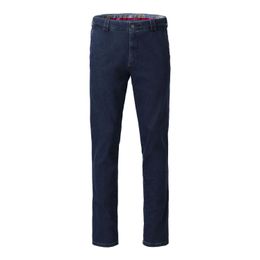 MEYER Herren 5-Pocket-Jeans "Roma", blau, Gr. 42, uni, Obermaterial: 93% Baumwolle CO. 6% Polyester PES. 1% Elasthan EL., Jeans, aus Stretch-Denim