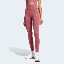 Damen Leggings "ESSENTIALS, NAHTLOS"quiet crimson, normal, gr., Gr. S, adidas originals, Obermaterial: 90% Polyamid, 10% Elasthan, Hosen, mit