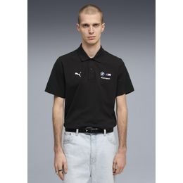 Puma Herren Poloshirt "BMW MMS ESS POLO", schwarz, Gr. S, bedruckt, Jersey, Obermaterial: 100% Baumwolle, Shirts, Regular Fit, Kurzarm, mit