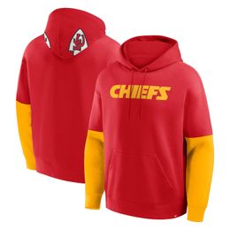 Fanatics Damen Kapuzenpullover "Fanatics Hoodie Kansas City Chiefs REDZONE Helmet", rot, Gr. XXL, 60% Baumwolle, 40% Polyester, Pullover