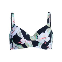 Roxy Damen B&uuml;gel-Bikini-Top "Printed Essentials UW Dcup", bunt, Gr. M, Obermaterial: 85% Polyester, 15% Elasthan., Bikini-Oberteile