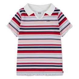 LEVI'S KIDS M&auml;dchen Poloshirt "LVG POLO SS KNIT TOP", bunt, Gr. 8, gestreift, Jersey, Obermaterial: 60% Baumwolle, 40% Polyester, Shirts, mit