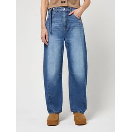 Gang Damen 5-Pocket-Jeans "94SARINA SEAM", blau, Gr. 28, unifarben, 100% Baumwolle, Jeans, im 5-Pocket-Style