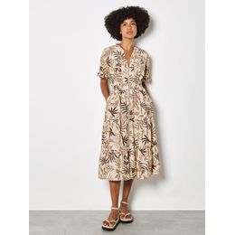 Apricot Damen Midikleid "Midikleid", wei&szlig;, Gr. 34, gemustert, gewebt, Obermaterial: 85% Viskose LENZING ECOVERO CV LenzEcov. 15% Nylon NY., Kleider,