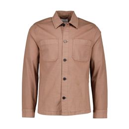 LINDBERGH Herren Outdoorhemd "Hemdjacke Relaxed Fit"braun, Gr. XXL, Obermaterial: 98% Baumwolle, 2% Elasthan, Hemden