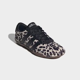 Damen Sneaker "GRAND COURT LO", adidas Sportswear, Gr. 37, schwarz-wei&szlig;, Textil, Schuhe, mit Leo Muster