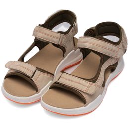 Ara Damen Trekkingsandale "MOTION", Gr. 37hellbeige, Textil, Veloursleder, unifarben mit Farbeinsatz, Schuhe