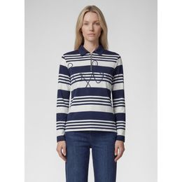 Rabe Damen Print-Shirt "T-Shirt", blau, Gr. 50, gemustert, 100% Baumwolle, Shirts