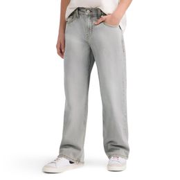 LEVI'S KIDS Jungen 5-Pocket-Jeans "LVB 578 BAGGY JEANS", grau, Gr. 8, Denim/Jeans, Obermaterial: 99% Baumwolle, 1% Elasthan, Jeans, Baggy-Silhouette,