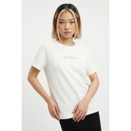 V&eacute;ro Moda VERO MODA Damen Kurzarmshirt "VMSIGRID PAULINA SS TOP BOX JRS", wei&szlig;, Gr. S, bedruckt, Jersey, Obermaterial: 100% Baumwolle, Shirts, Baumwolle,