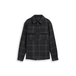 Tom Tailor Denim Between-Season Jacket male size S Dark grey / Black