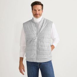 LANDS' END Steppweste mit Strickseiten f&uuml;r Herren, Herren, size: regular, Blau, Nylon/Polyacryl/Polyester-Mischung, by Lands' End
