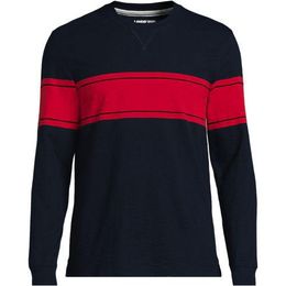 LANDS' END Flammgarn-Shirt aus reiner Baumwolle f&uuml;r Herren, Herren, size: regular, Blau, Baumwolle, by Lands' End