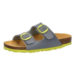 Lico M&auml;dchen Pantolette "Pantolette Bioline Kids", Gr. 29, grau, Synthetik, Schuhe