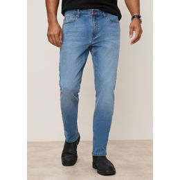 Bruno Banani Herren Slim-fit-Jeans "Liam"blau used, Gr. 33, unifarben, Denim/Jeans, Obermaterial: 55% Baumwolle, 33% Polyester, 10% Viskose, 2%