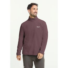 Jack Wolfskin Herren Fleecepullover "TAUNUS 100 HZ M", braun, Gr. M, Fleece, Obermaterial: 100% Polyester, Sweatshirts, mit Rei&szlig;verschluss,