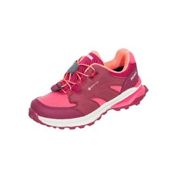 Meindl Kinder Wanderschuh "Meindl Kivo Junior GTX brombeer", Gr. 27, pink, Mesh, Veloursleder, mehrfarbig, Schuhe, Herausnehmbares Best-Fit-Fu&szlig;bett