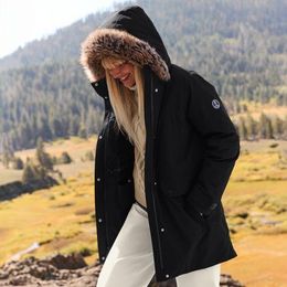 LANDS' END Expeditions-Daunenparka f&uuml;r Damen, Damen, size: regular, Schwarz, Polyester, by Lands' End