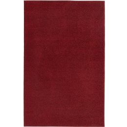 Teppich Hanse Home, B:200cm H:13mm L:300cm, rot, Kunstfaser, Wohnzimmer, Teppiche, "Pure 100 Kurzflor", Kurzflor, uni, umkettelt, L&auml;ufer, Wohnzimmer,
