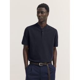 Bugatti Herren Poloshirt "Modern Fit", schwarz, Gr. XXL, unifarben, 100% Baumwolle, Shirts, Modern Fit Baumwolle Collegekragen Kurzarm