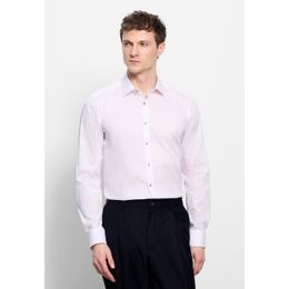 OLYMP Herren Businesshemd "OLYMP Level Five, Body Fit, Kent", rosa, Gr. 43, 97% Baumwolle, 3% Elastolefin, Hemden