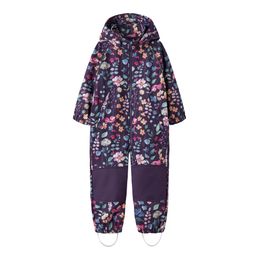 name it M&auml;dchen Softshelloverall "NMFALFA08 SOFTSHELL SUIT AOP 1FO NOOS"crown jewel aop:botanical meadow, Gr. 116, bedruckt, Softshell, Obermaterial: