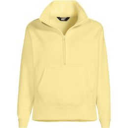 LANDS' END Sweatshirt SERIOUS SWEATS mit Rei&szlig;verschluss in Plus-Gr&ouml;&szlig;e f&uuml;r Damen, Damen, size: plus, Gelb, Baumwoll-Mischung/Polyester-Mischung, by Lands' End