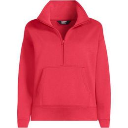 LANDS' END Sweatshirt SERIOUS SWEATS mit Rei&szlig;verschluss f&uuml;r Damen, Damen, size: regular, Orange, Baumwoll-Mischung/Polyester-Mischung, by Lands' End