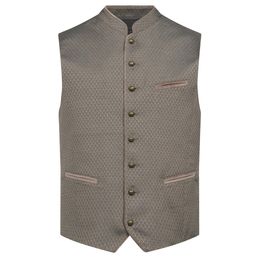 N&uuml;bler N&Uuml;BLER Herren Trachtenweste "Trachtengilet Karlos", braun, Gr. 50, Obermaterial: 70% Polyester PES. 30% Viskose CV., Westen
