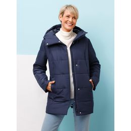 Classic Basics Damen Steppjacke, blau, Gr. 42, unifarben, 100% Polyester, Wattierung:100% Polyester, Jacken