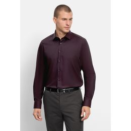 OLYMP Herren Businesshemd "OLYMP Level Five, Body Fit, Kent", lila, Gr. 44, 97% Baumwolle, 3% Elastolefin, Hemden
