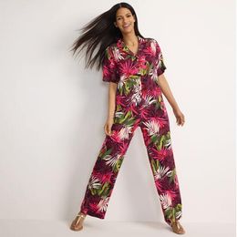 LANDS' END Gemusterte Schlupfhose f&uuml;r Damen in Petite-Gr&ouml;&szlig;e, Damen, size: petite, Rot, Viskose, by Lands' End