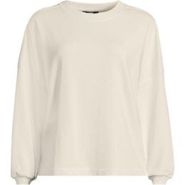 LANDS' END Leichtes Sweatshirt f&uuml;r Damen, Damen, size: regular, Elfenbein, by Lands' End
