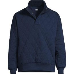 LANDS' END Gesteppter Pullover mit Stehkragen f&uuml;r Herren, Herren, size: regular, Blau, by Lands' End