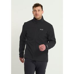 Jack Wolfskin Herren Outdoorjacke "WILD WINDS JKT M", schwarz, Gr. XXL, Obermaterial: 94% Polyester, 6% Elasthan. Futter: 100% Polyester, Jacken, mit