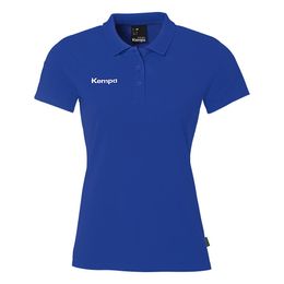 Kempa Herren Poloshirt "POLO SHIRT Classic Women", blau, Gr. S, Obermaterial: 57% Baumwolle CO(Bio). 38% Polyester Pol. recyc.. 5% Elasthan EL.,