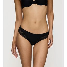 Triumph Damen Slip "Lovely Micro Tai", Gr. S, schwarz, Microfaser, Obermaterial: 80% Polyamid, 20% Elasthan, Unterhosen, mit Spitzenbesatz