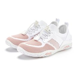 Lascana Damen Sneaker "Slip-On-Sneaker, Sommer Sneaker", Gr. 36, rosa, Obermaterial: 50% Lederimitat, 50% Textilmaterial. Decksohle: 100%