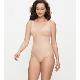Triumph Damen Shaping-Body "True Shape Sensation BS", beige, Gr. 75, Jersey, Obermaterial: 57% Polyamid, 42% Elasthan, 1% Polyester, Bodys,