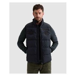 PME-Legend PME LEGEND Herren Steppweste, schwarz, Gr. XXXL, Web, Obermaterial: 100% Polyester, Westen, Rei&szlig;verschlusstaschen von innen und au&szlig;en