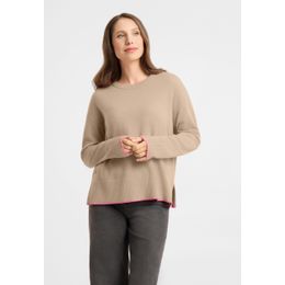 Frieda & Freddies New York Damen Strickpullover "Frieda & Freddies Pullover", beige, Gr. 34, FRIEDA & FREDDIES, 70% Wolle, 30% Kaschmir, Pullover