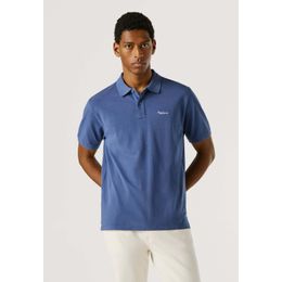 Pepe Jeans Herren Poloshirt "polo shirt OSCAR", blau, Gr. M, 100% Baumwolle, Shirts