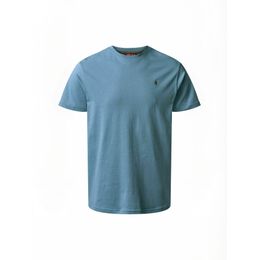 MCS Herren Kurzarmhemd "MCS T-shirt MCOhio", blau, Gr. M, Obermaterial: 100% Baumwolle, Hemden