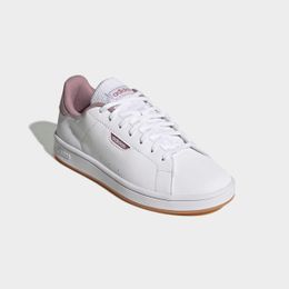Damen Sneaker "URBAN COURT", adidas Sportswear, Gr. 42,5, wei&szlig;, Leder, Synthetik, Textil, Schuhe, inspiriert vom Design des adidas stan smith