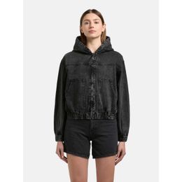 Khujo Damen Jeansjacke "Gretel", schwarz, Gr. XL, Jeans, Material: 100% Baumwolle, Jacken, Modische Jacke in Jeans-Optik