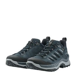 Lowa Herren Wanderschuh "INNOVO GORE-TEX LO", Gr. 46, blau, Textil, Veloursleder, Schuhe, wasserdicht, winddicht,atmungsaktiv dank GORE-TEX Membrane