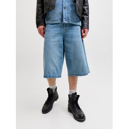 Jack & Jones JACK & JONES Herren Jeansbermudas "JJIBILLY JJLUCA JORTS AKM 793 LN", blau, Gr. L, Denim/Jeans, Obermaterial: 100% Baumwolle, Jeans, Baumwolle