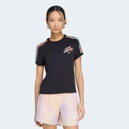 Damen T-Shirt "PRIDE GFX TEE", schwarz, Gr. XS, adidas originals, Obermaterial: 100% Baumwolle, Shirts, f&uuml;r Erwachsene, mit Rundhalsausschnitt, ohne